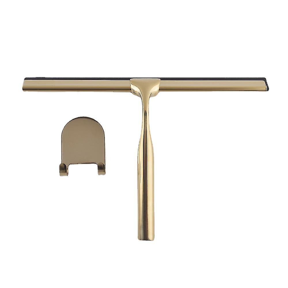 Gold Stainless Steel Shower Squeegee For Bathroom, Wide Shower Glass ...