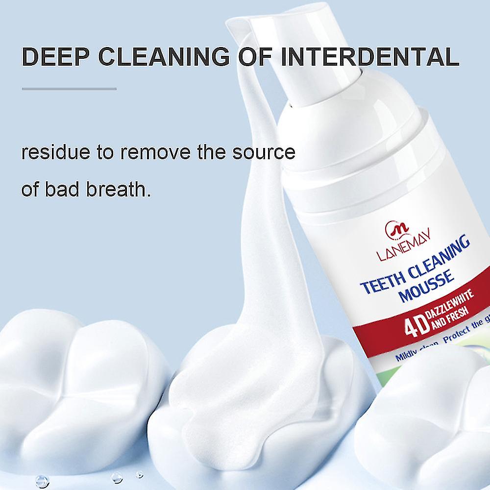 Mint Teeth Whitening Toothpaste Foam Baking Soda Tooth Paste Mousse ...