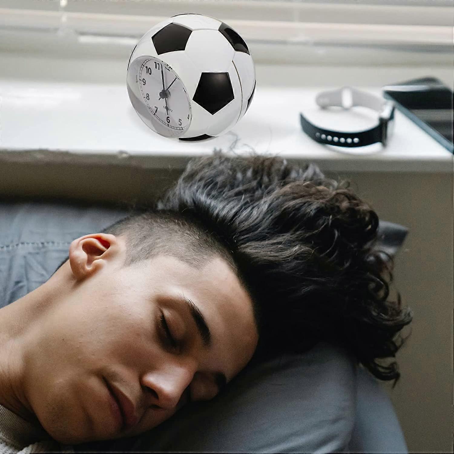 Desktop Football Soccer Clock Living Room Alarm Clock Wake Up Bedside ...
