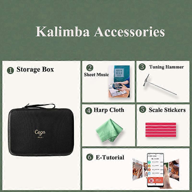 Double Layer Chromatic 34 Keys Professional Thumb Piano Kalimba ...