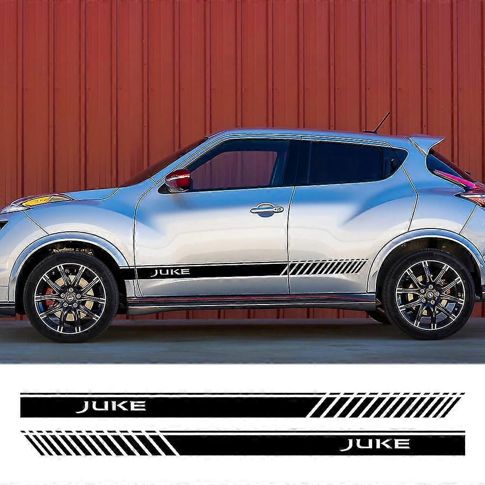 2pcs Car Door Side Skirt Stickers For Nissan Juke Tuning Auto ...