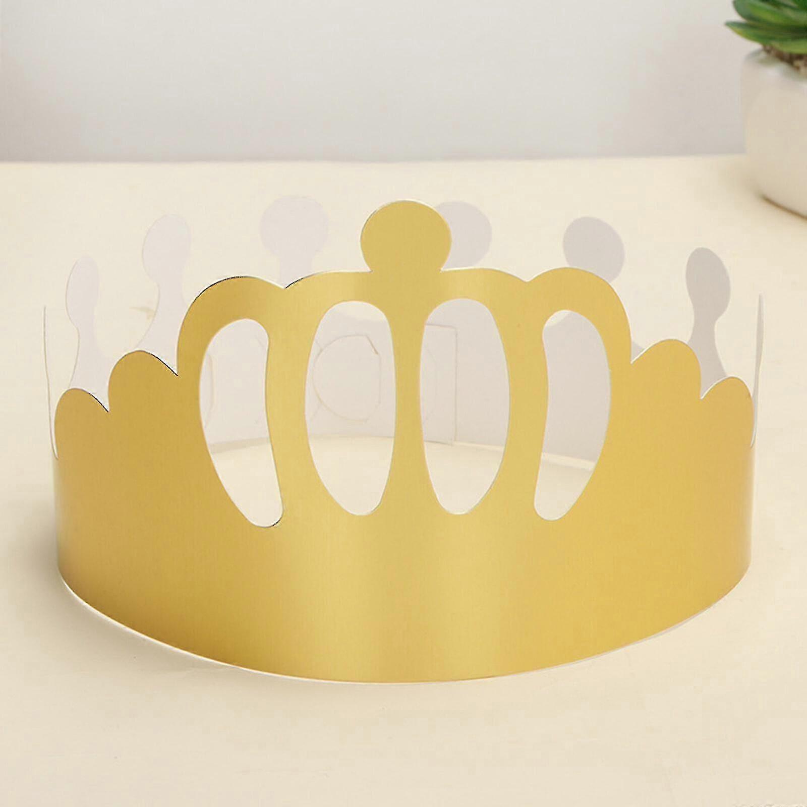 Queen"s Crown King Hats, 20pcs Paper Crowns, Gold 63x16cm, Easy To Use ...