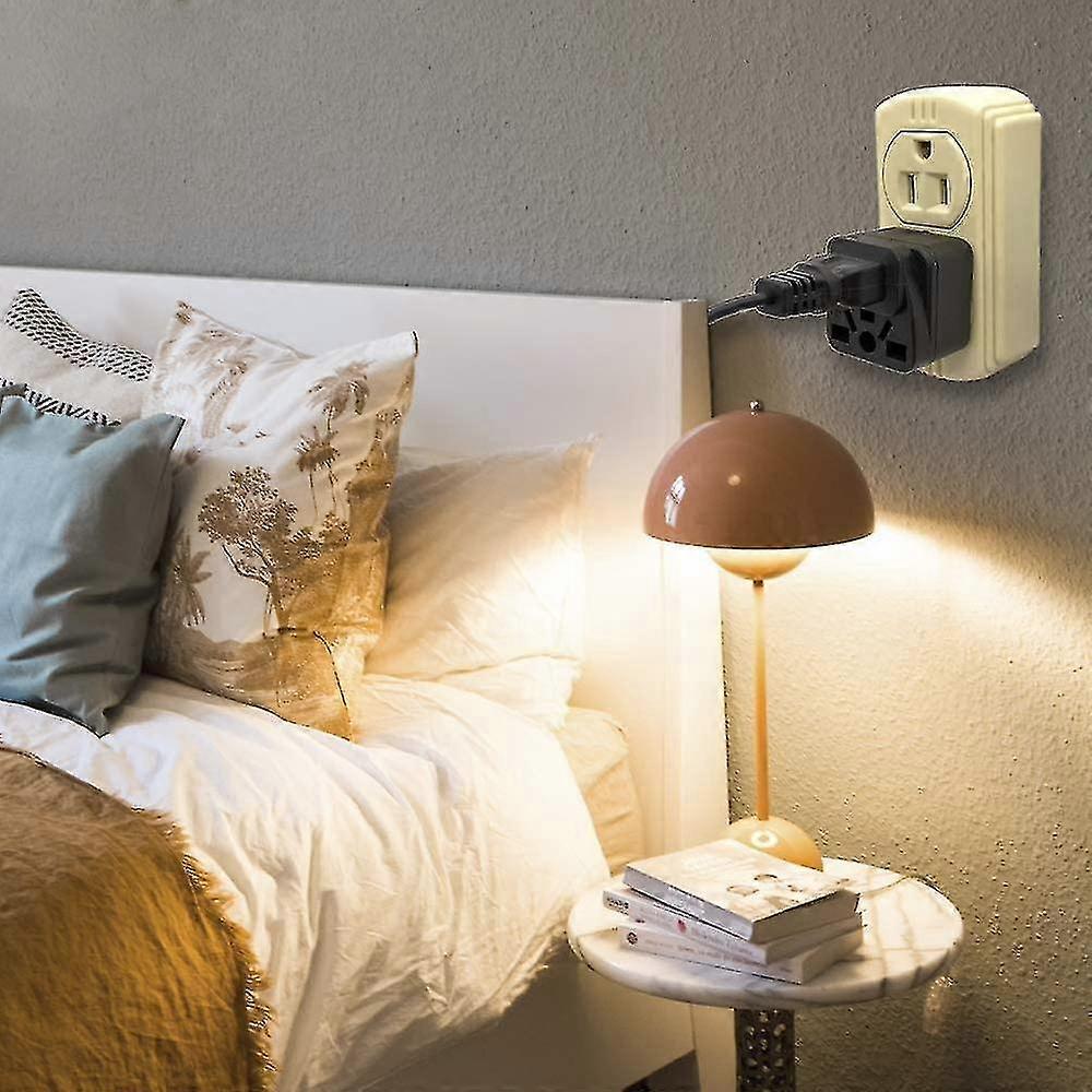 Us Plug Adapter Eu/uk/au To Usa (type B), Charger Converter White ...