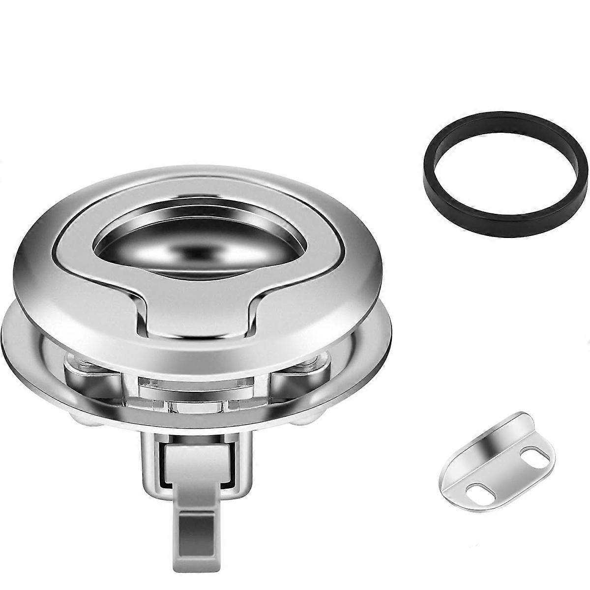 Flush Hatch Latch, Stainless Steel Flap Latch Marine Deck Hatch Lock 1 ...