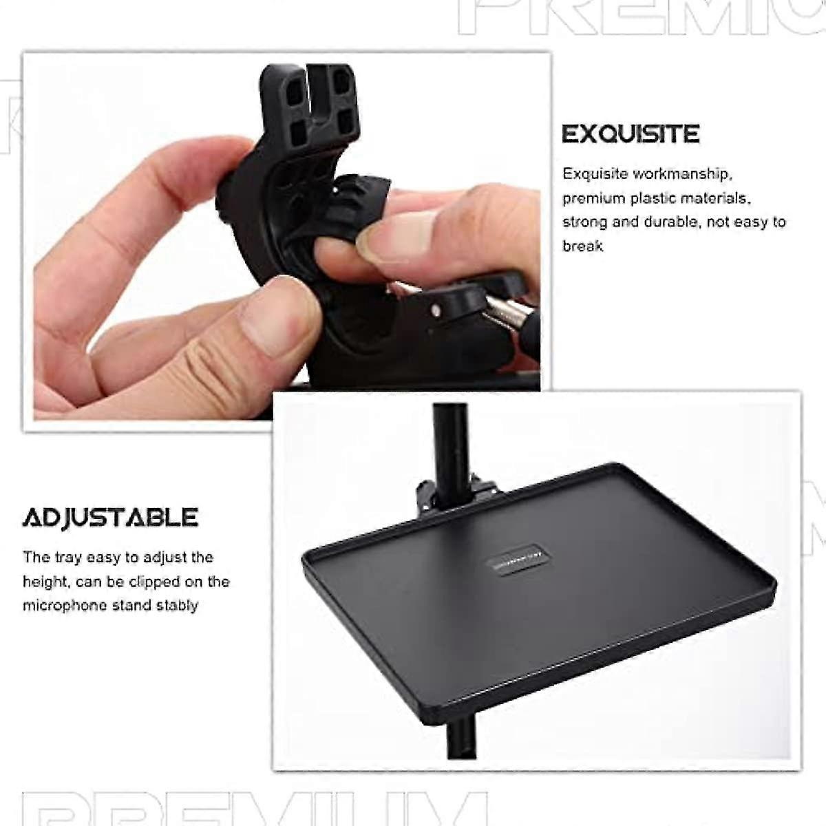 Microphone Stand Tray Holder Microphone Clamp On Rack Tray Microphone ...