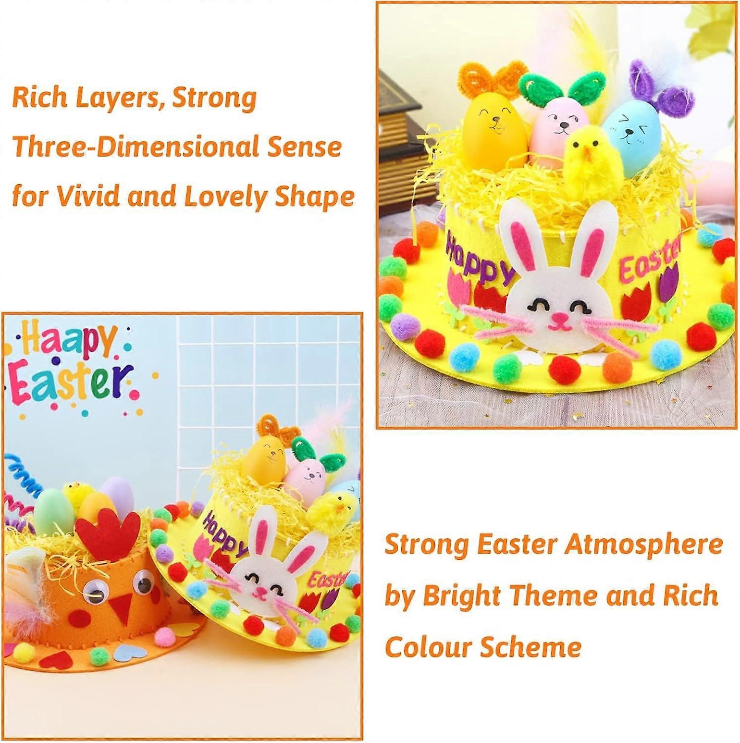 Easter Bonnet Kit - Easter Children's DIY Hat Decoration Set, Easter ...