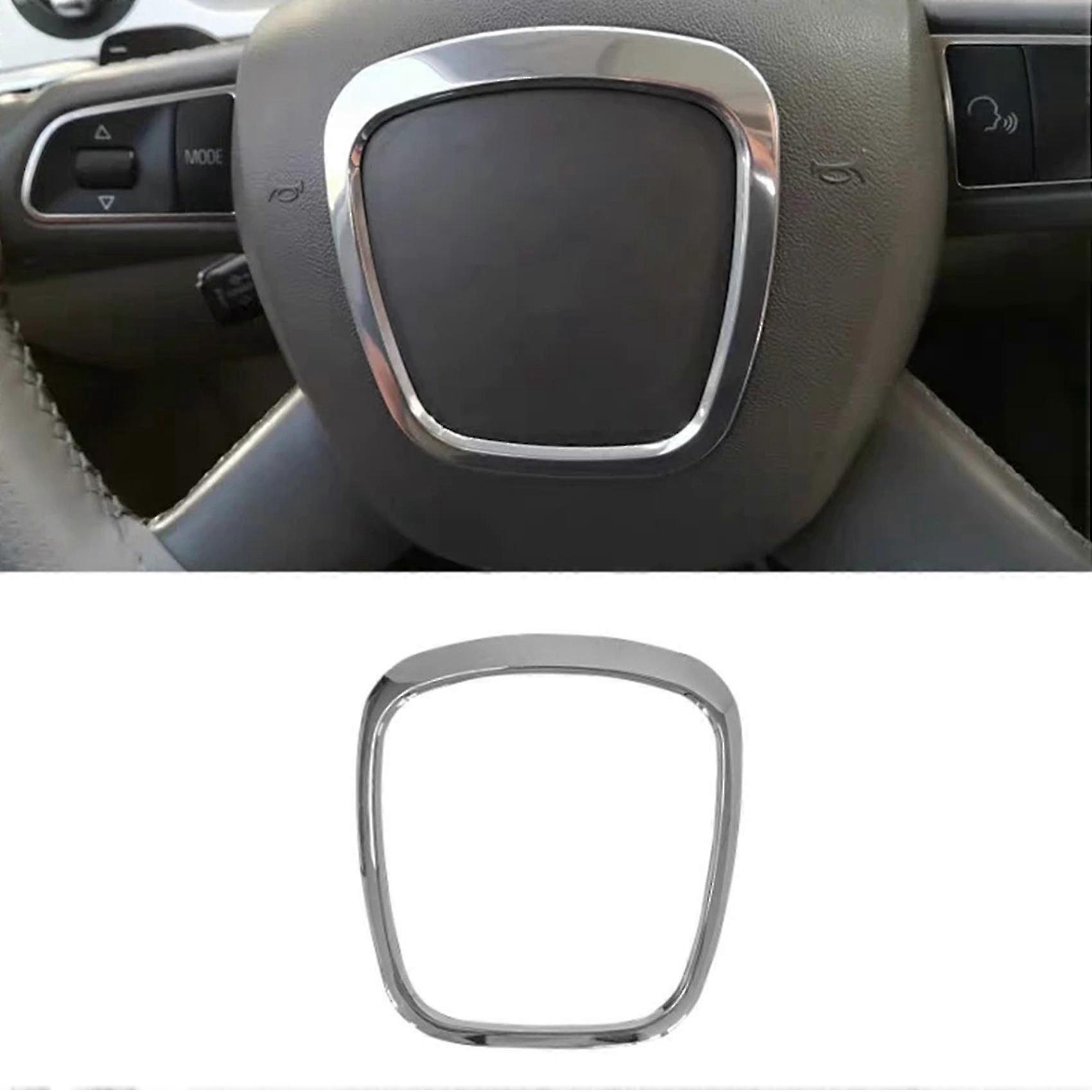 Car Chrome Steering Wheel Trim Cover Emblem Badge Frame Sequin ...