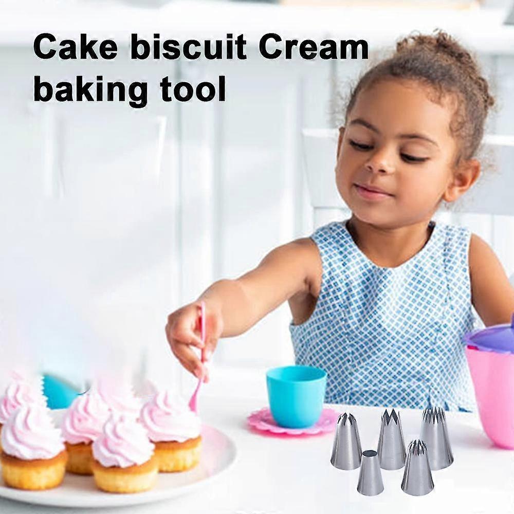 5 Pcs Braided Decorating Tube Nozzle Tips Set, Half Row Woven Flower ...