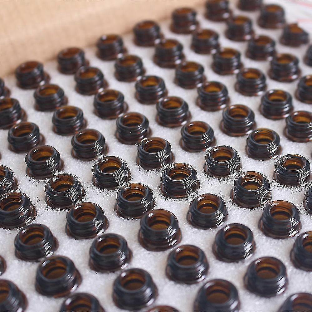 Brown 1ml 100pcs 1ml Amber Glass Bottles For Essential Oils Sample ...