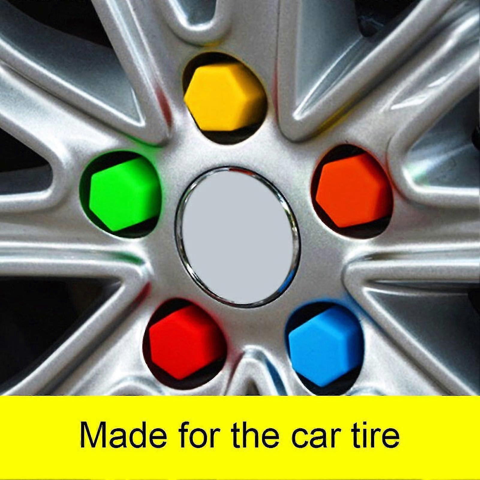 20pcs Wheel Nut Cover High Toughness Protective Plastic Dustproof Tire ...