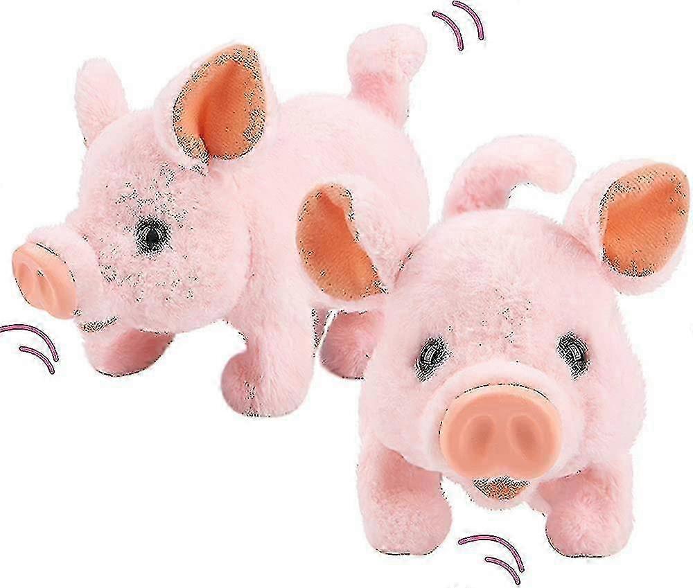 Electronic Plush Piggy Pet Toys Cartoon Stuffed Animal Interactive ...