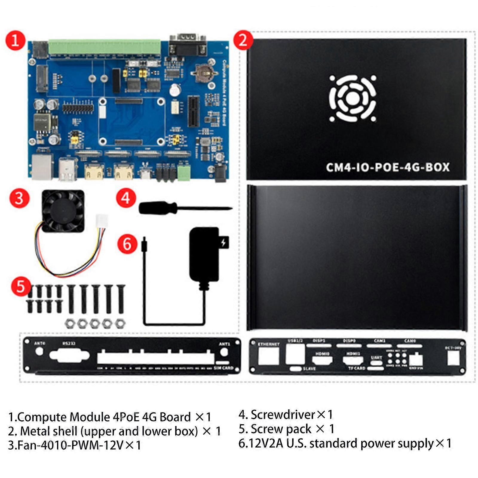 CM4 Industrial IoT Base Board för Raspberry Pi Compute Module 4 Alla ...