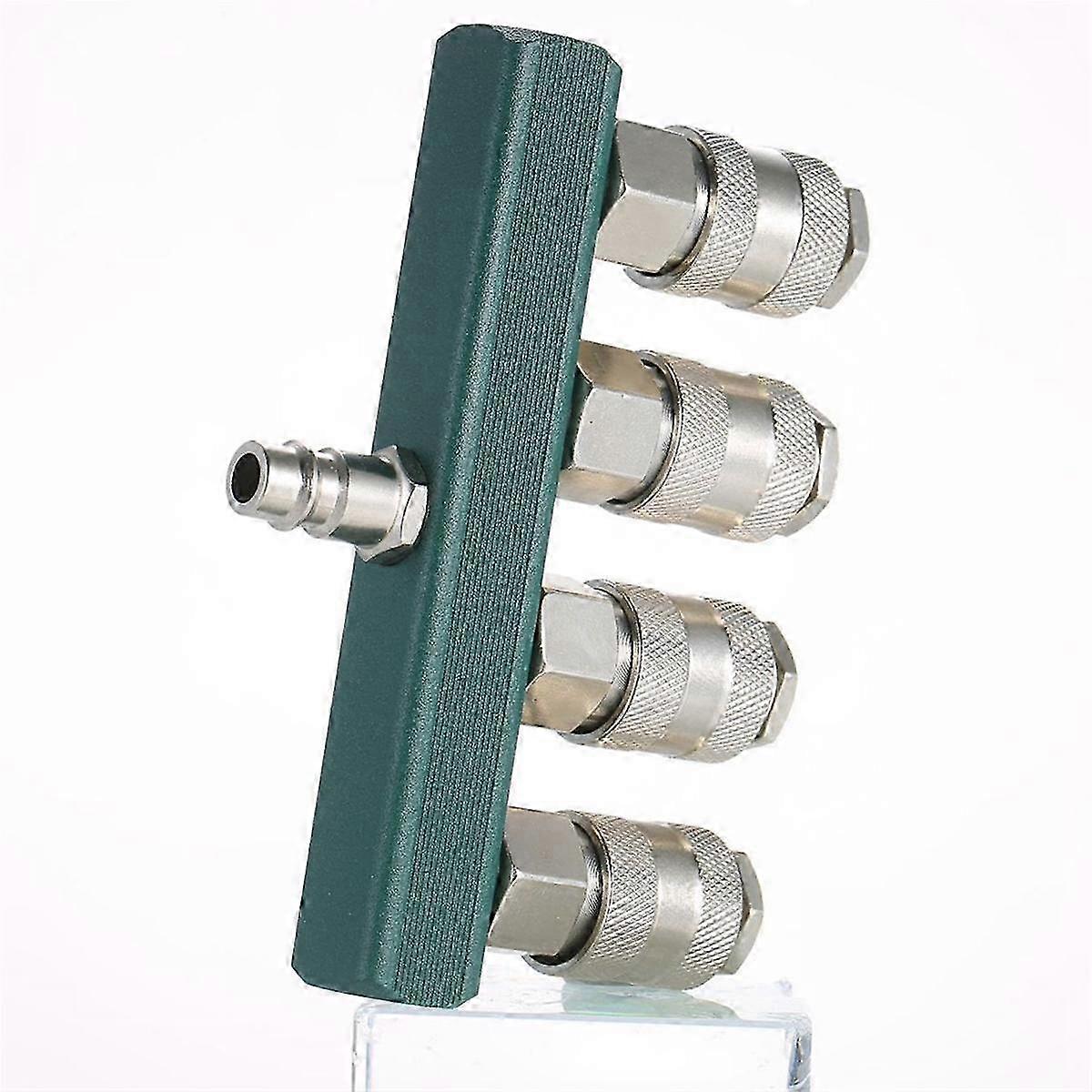 Air Compressor Splitter with 4 Couplers & 1/4Inch NPT Plug 1/4Inch NPT ...