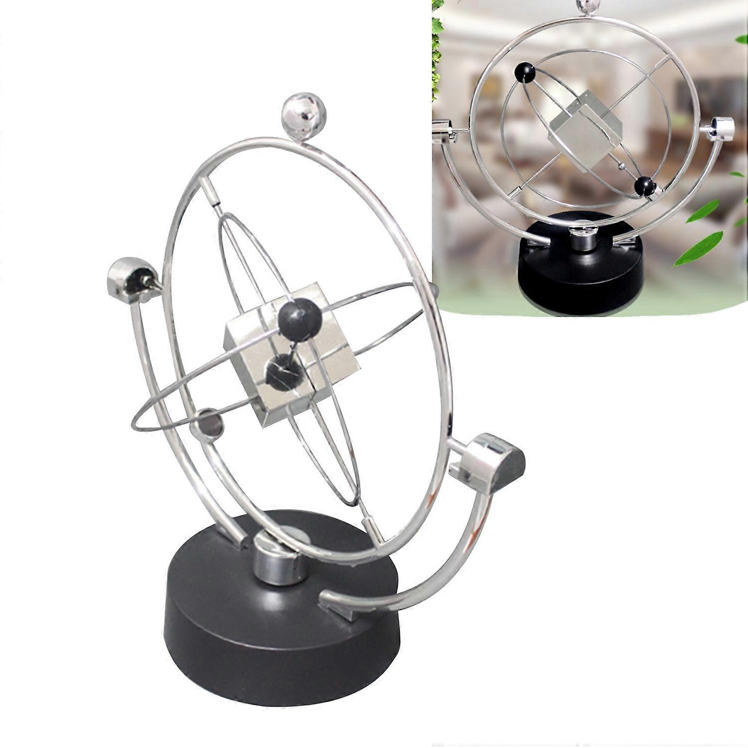 Electronic Perpetual Motion Toy Metal Plastic Silver Square Perpetual ...