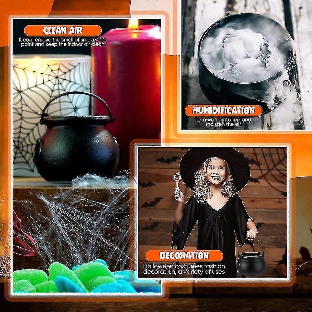Halloween Cauldron Fog Machine LINISME Fogger Mist Maker Sprayer ...