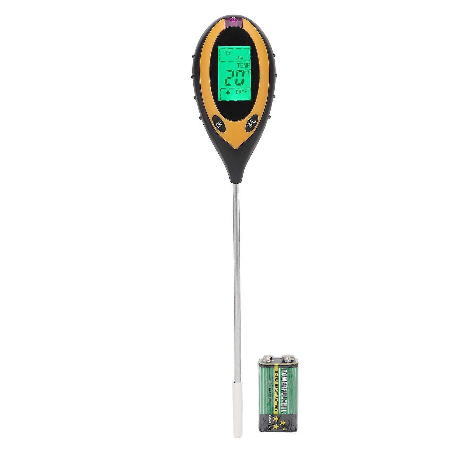 4 in 1 Soil Meter High Accuracy Professional Single Pin Soil Moisture ...