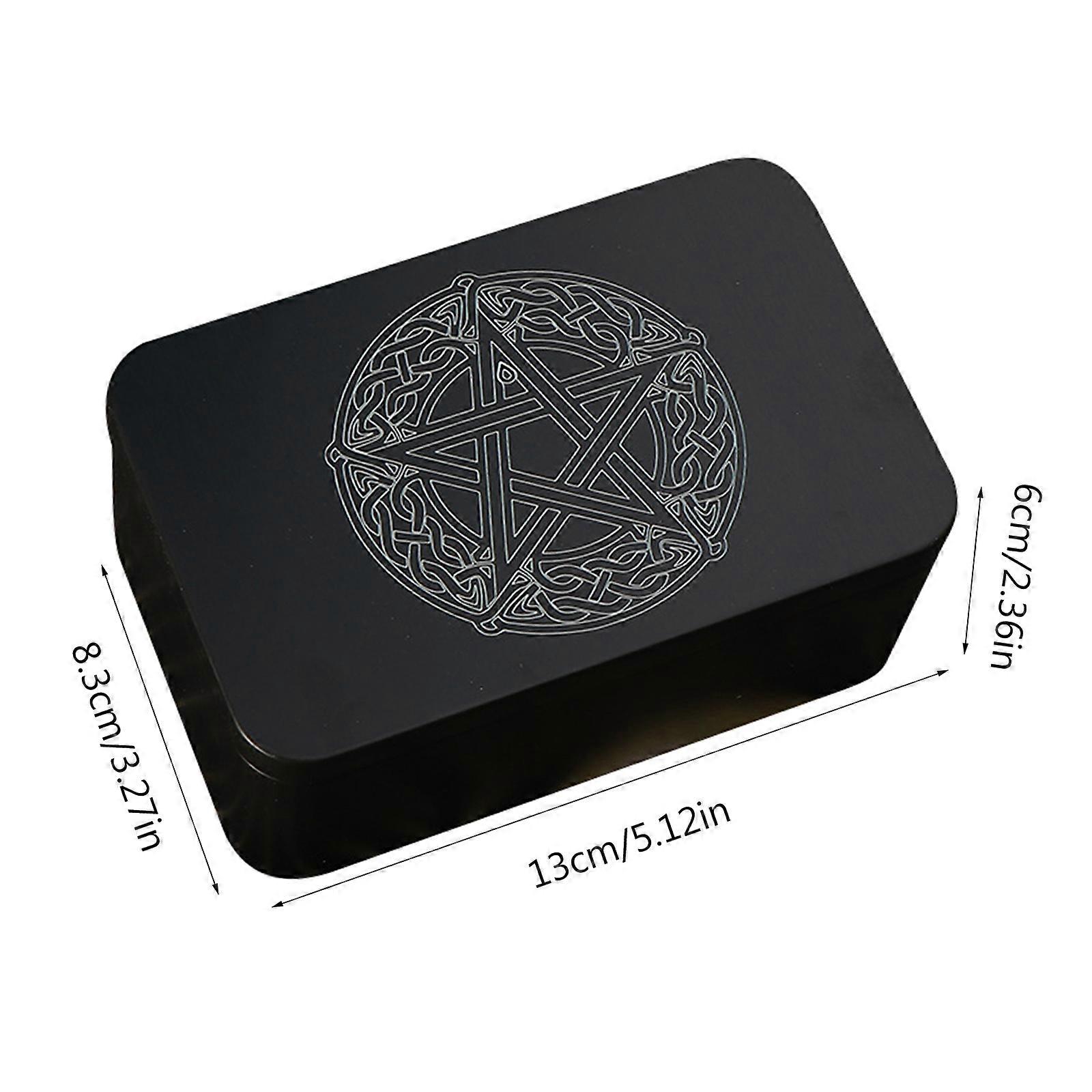 Metal Gaming Card Box Playing Tarot Container Storage Case Packing ...