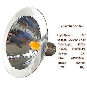 2X Led Ar70 Reflector Light 3w 12v Ba15d 2700K Spot Light 25w Halogen ...