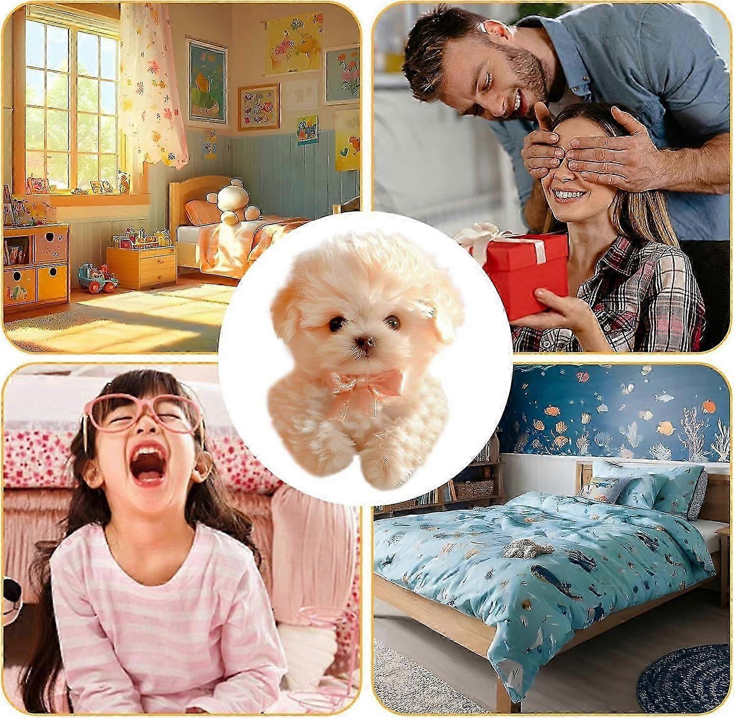 Realistic puppy robot dogs that resemble real dogs, soft plush pet ...