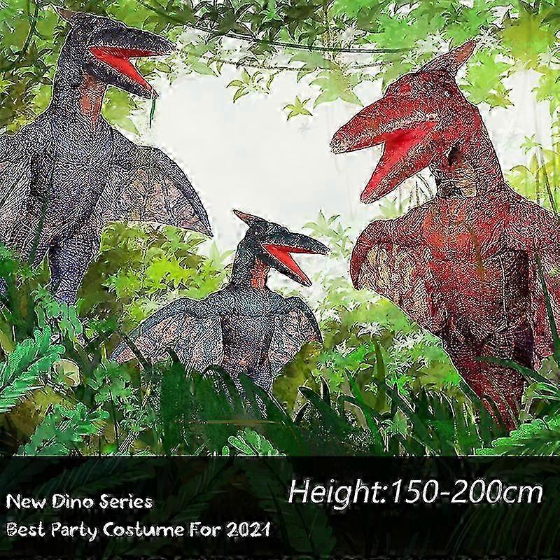 Adult Pterosa Dinosaur Inflatable Costume Halloween Cosplay Pterosaur ...
