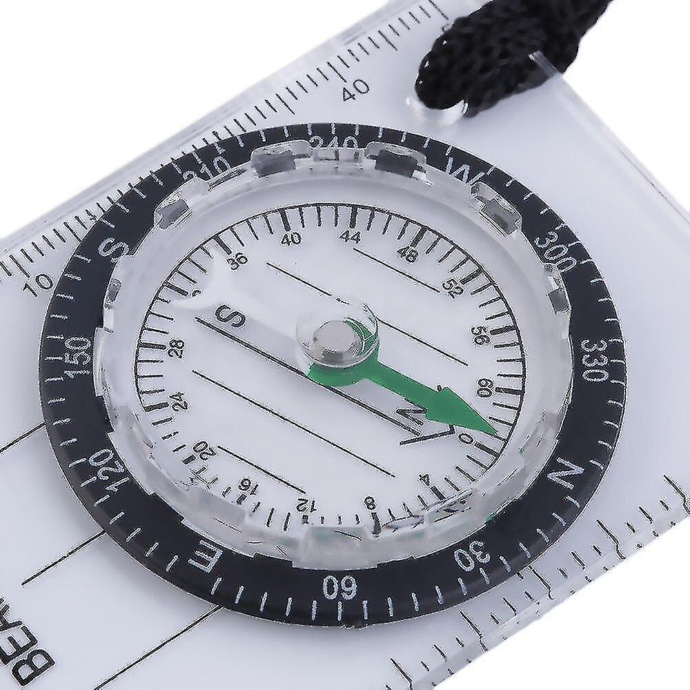 New 2023 Outdoor Camping Hiking Transparent Plastic Compass Compass ...
