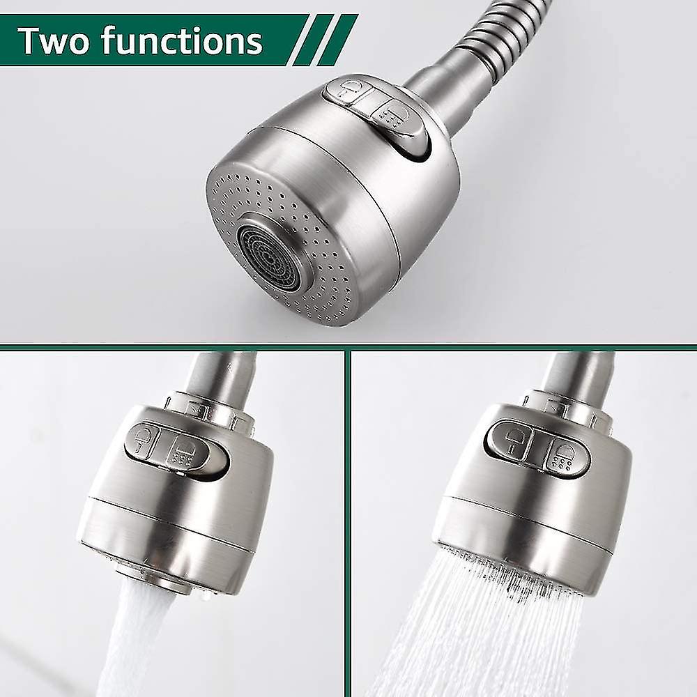 Wall-mounted Kitchen Faucet 360 Rotatable With Functions Kitchen Sink ...