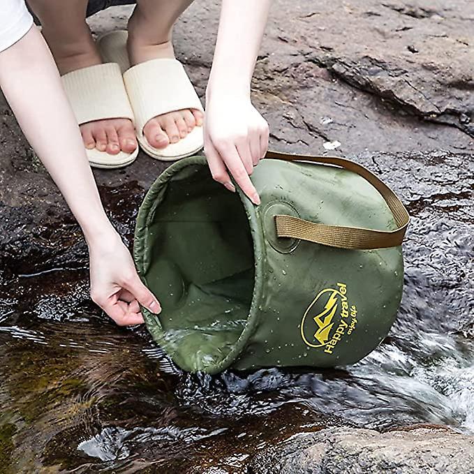 Udendørs sammenklappeligt bassin, sammenklappelig spand, vandtæt ...