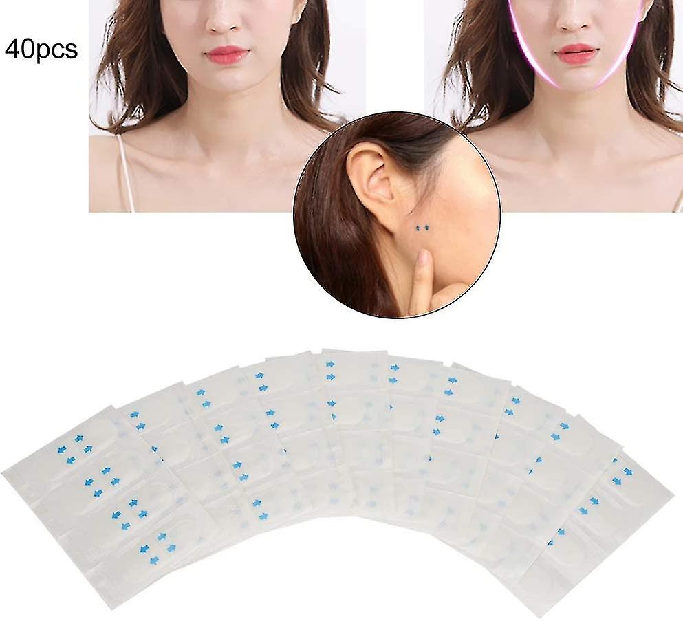 40pcs Facial Invisible V-shape Lift Sticker, Saggy Eye Neck Double Chin ...