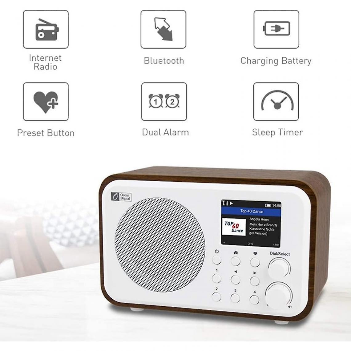 Wr 336n Wifi Internet Radio Receiver Portable Digital Radio With ...