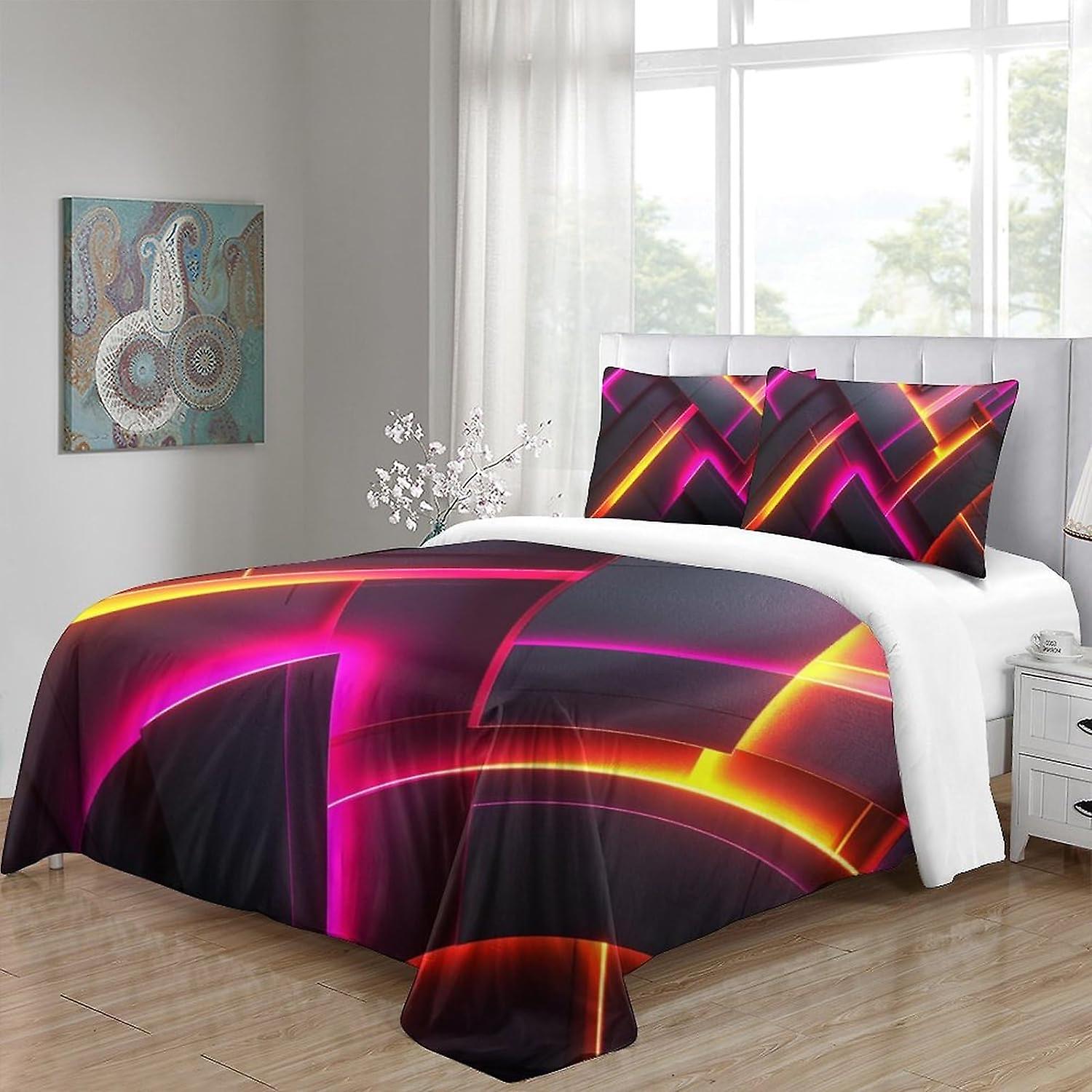 Honeycomb Neon Comforter Covers Quilt Cover Duvet Cover for Boys Girls ...