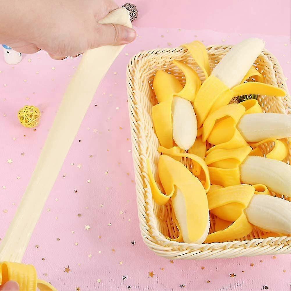 2pcs Mini Squishy Banana, Cute Fruits Shape Squeeze Toys Hand Relax ...