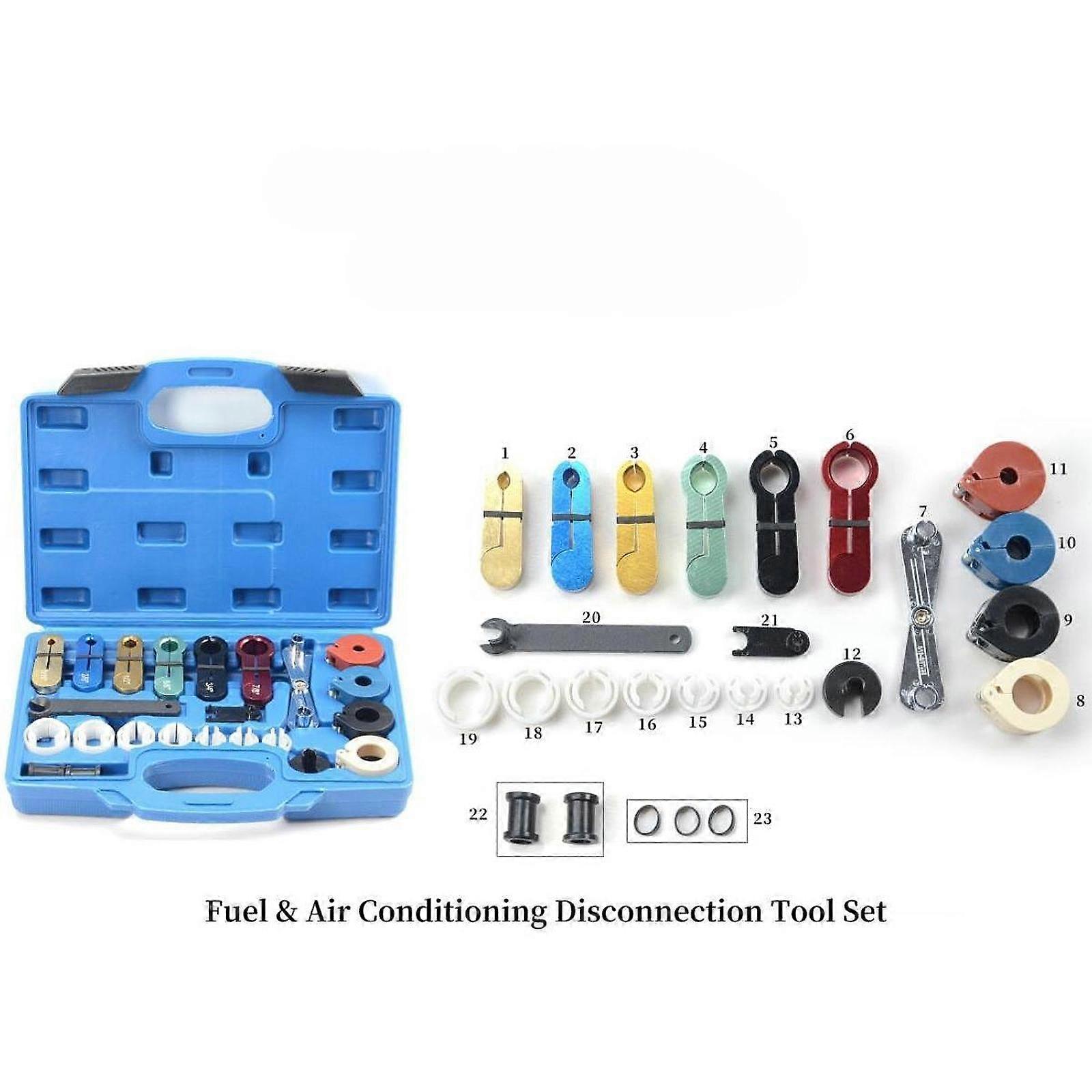 22Pcs AC Fuel Line Disconnect Tool Set Air Conditioning Line Disconnect ...