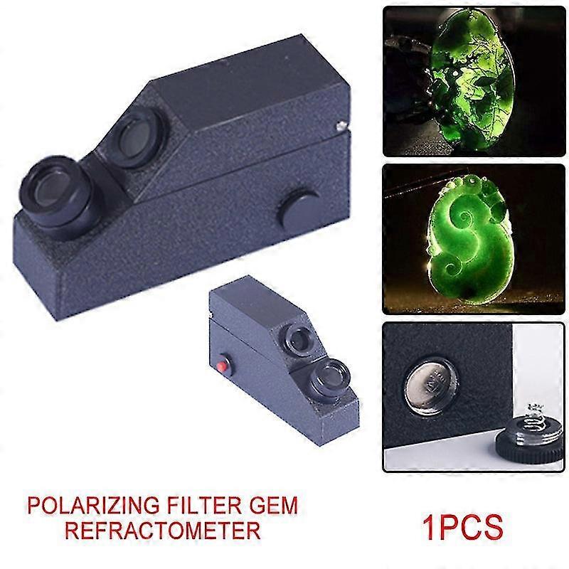 Gemology gemstone polarizing filter gem refractometer 1.81 ri oil built ...