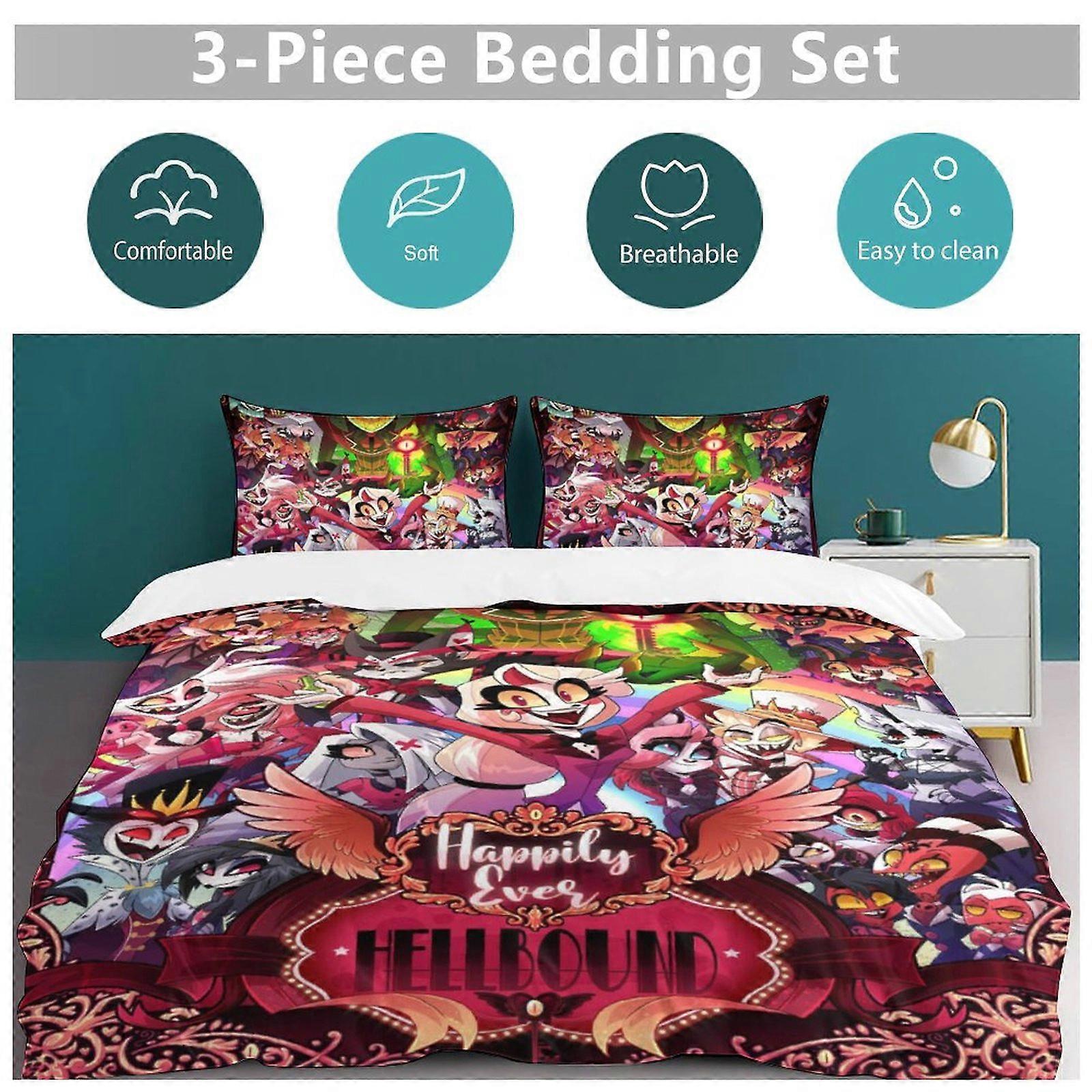 Hazbin Hotel Helluva Boss Bedding Set Duvet Cover Comfortable and ...