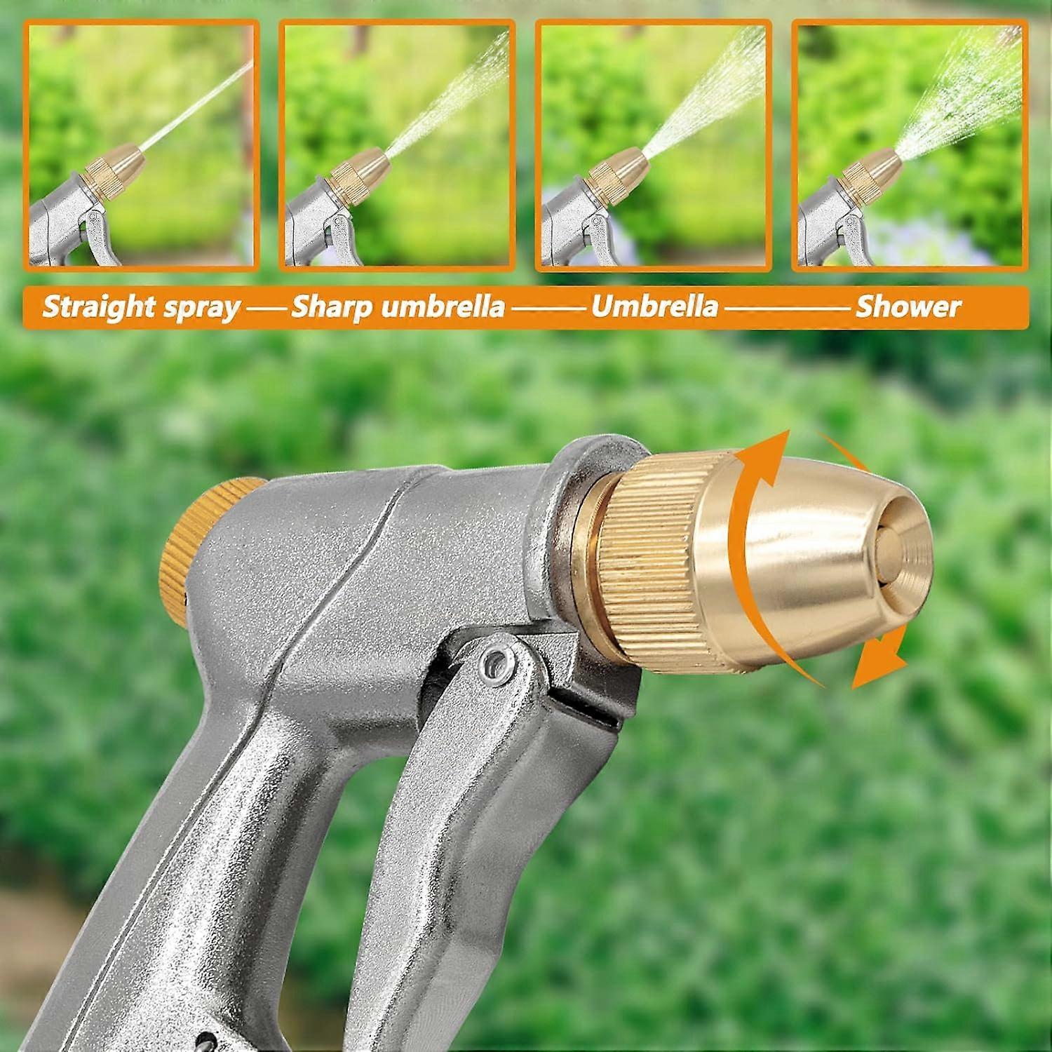 Garden Hose Spray Gun with Full Brass Nozzle,Water Hose Pipe Spray Gun ...