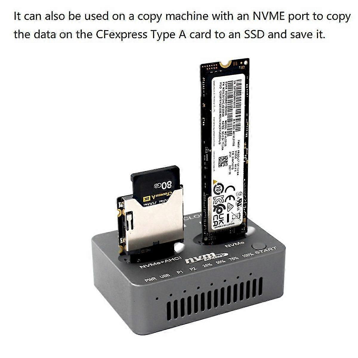 CFExpress Type-A to NGFF M.2 Nvme M-Key Extension Adapter Card Support ...