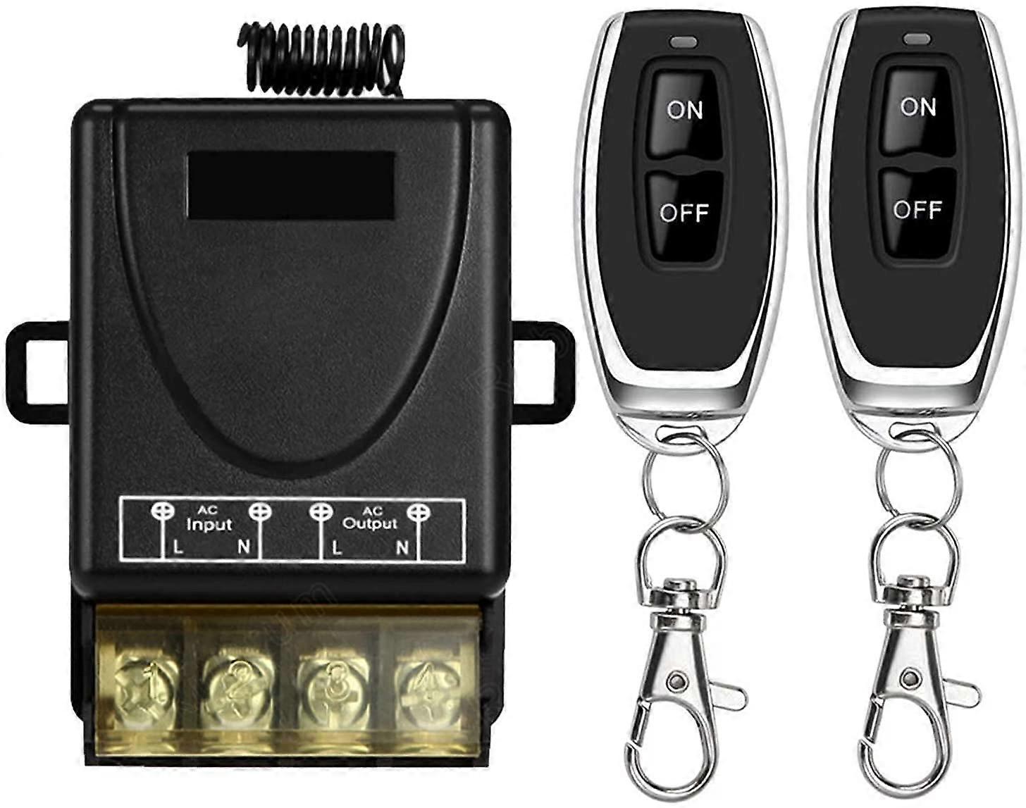 433Mhz Wireless High Power Remote Control Switch,AC 220V/240V/110V 30A ...