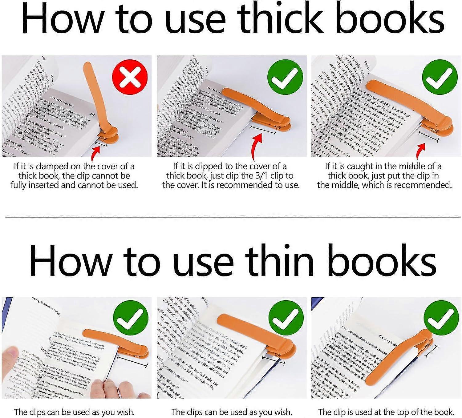 Smart Bookmark, 3pcs Silicone Book Mark, Book Accessories for Reading ...