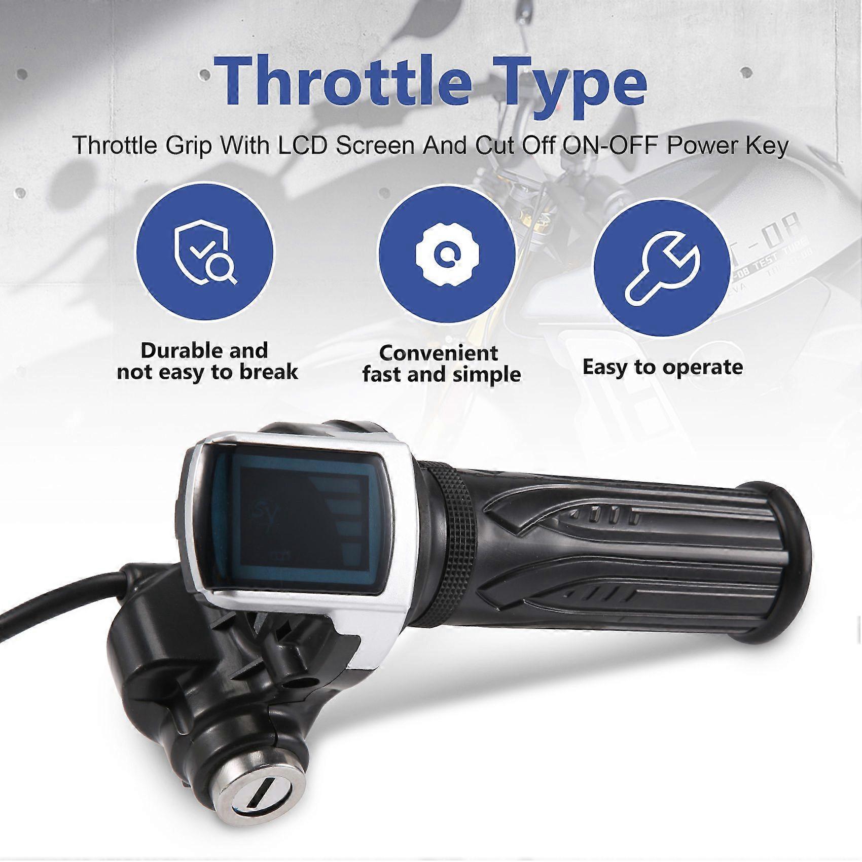 Bike Twist Throttle for Electric Bike Throttle 36V Gas Handle Throttle ...