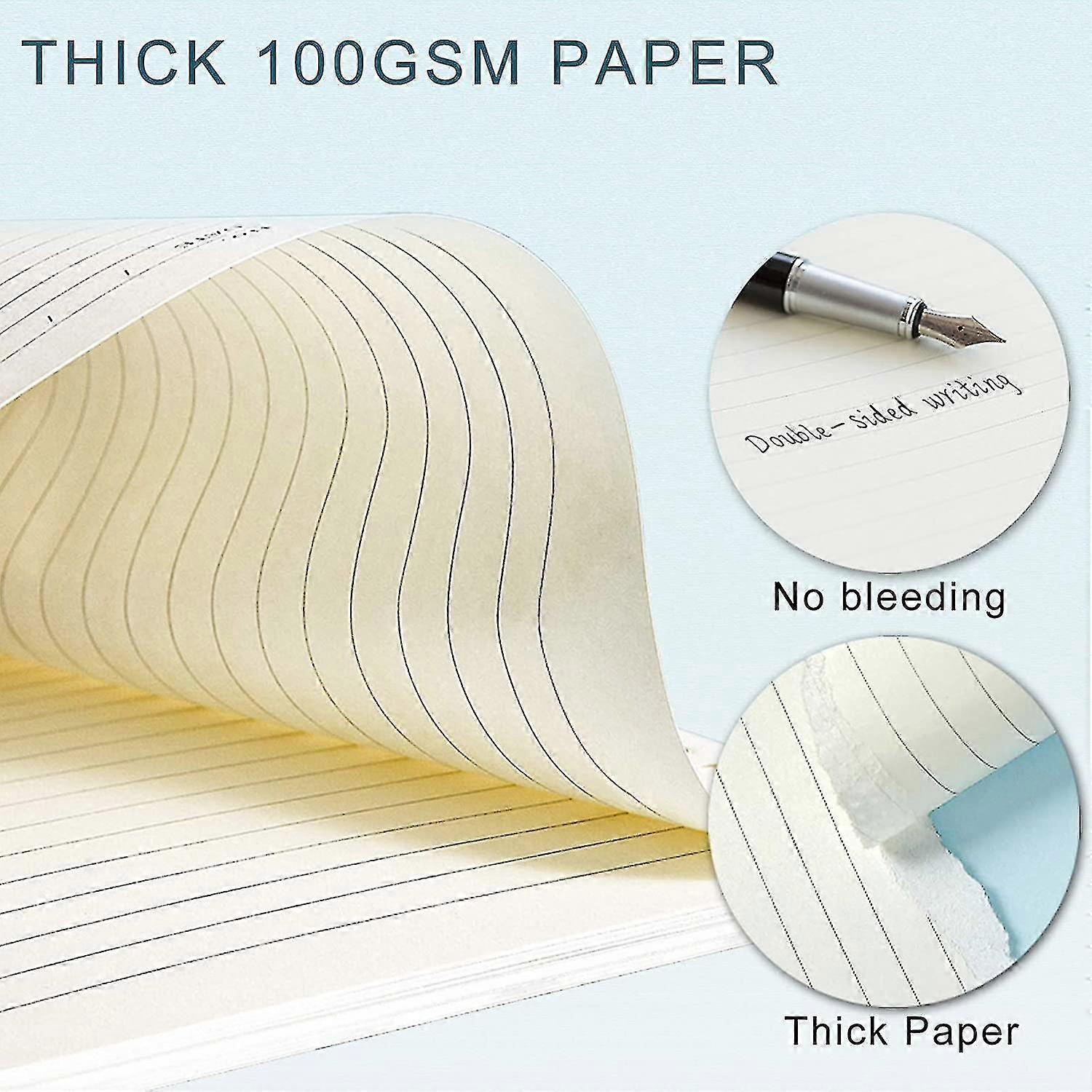 A5 Refill Paper, 3 Packs 100gsm Thick Refillable Paper 6 Hole Filler ...