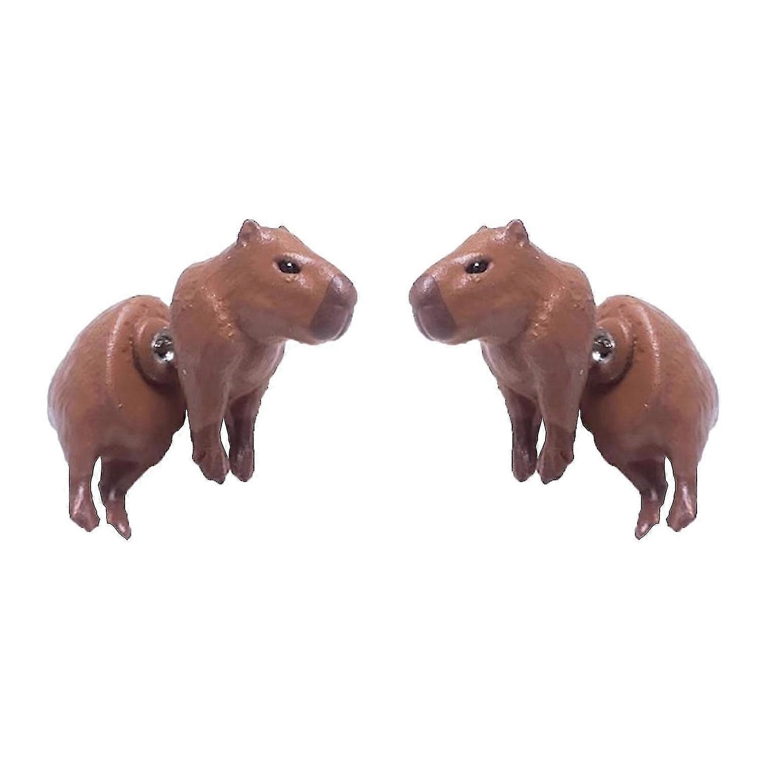 Hand Painted Capybara Earrings 3dprinted 1 Pair Of Capybara Earrings As ...