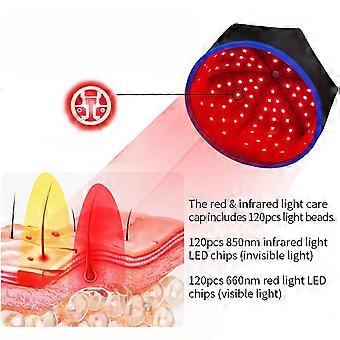 Hair Loss Led Red Near Infrared Light Therapy Cap Hat Hair Regrowth ...