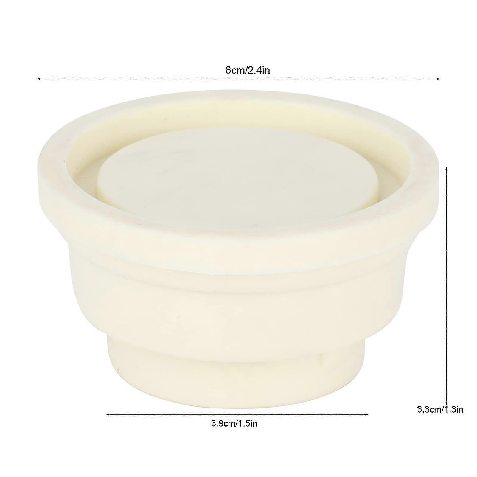 2 Pieces Pool Ladder Buffer Inground Pool Ladder End Caps White Rubber ...