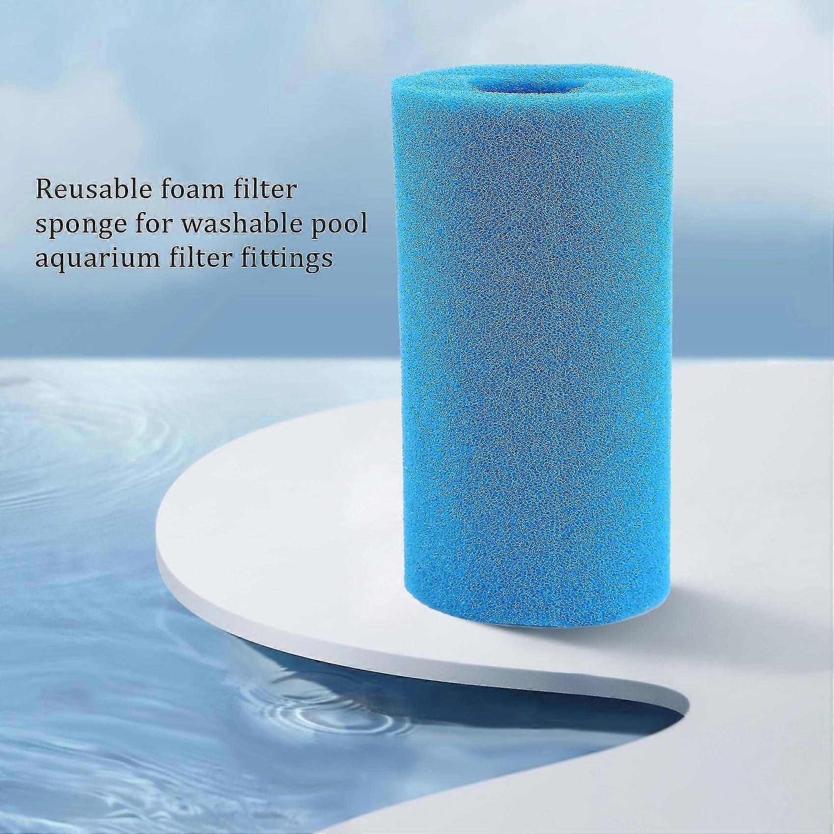 6 Pcs Foam Filter Sponge For Intex Type A Reusable Washable Swimming ...