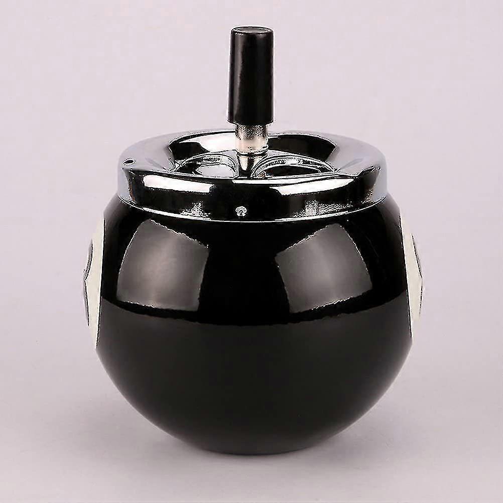 Billiard Ball Ashtray Metal With Number 8 For Indoor And Outdoor Use ...