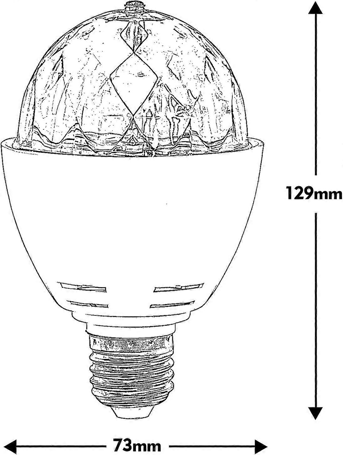 LED Party Lamp,Automatic Rotating 3W Multi-Color LED Light Bulb, Disco ...