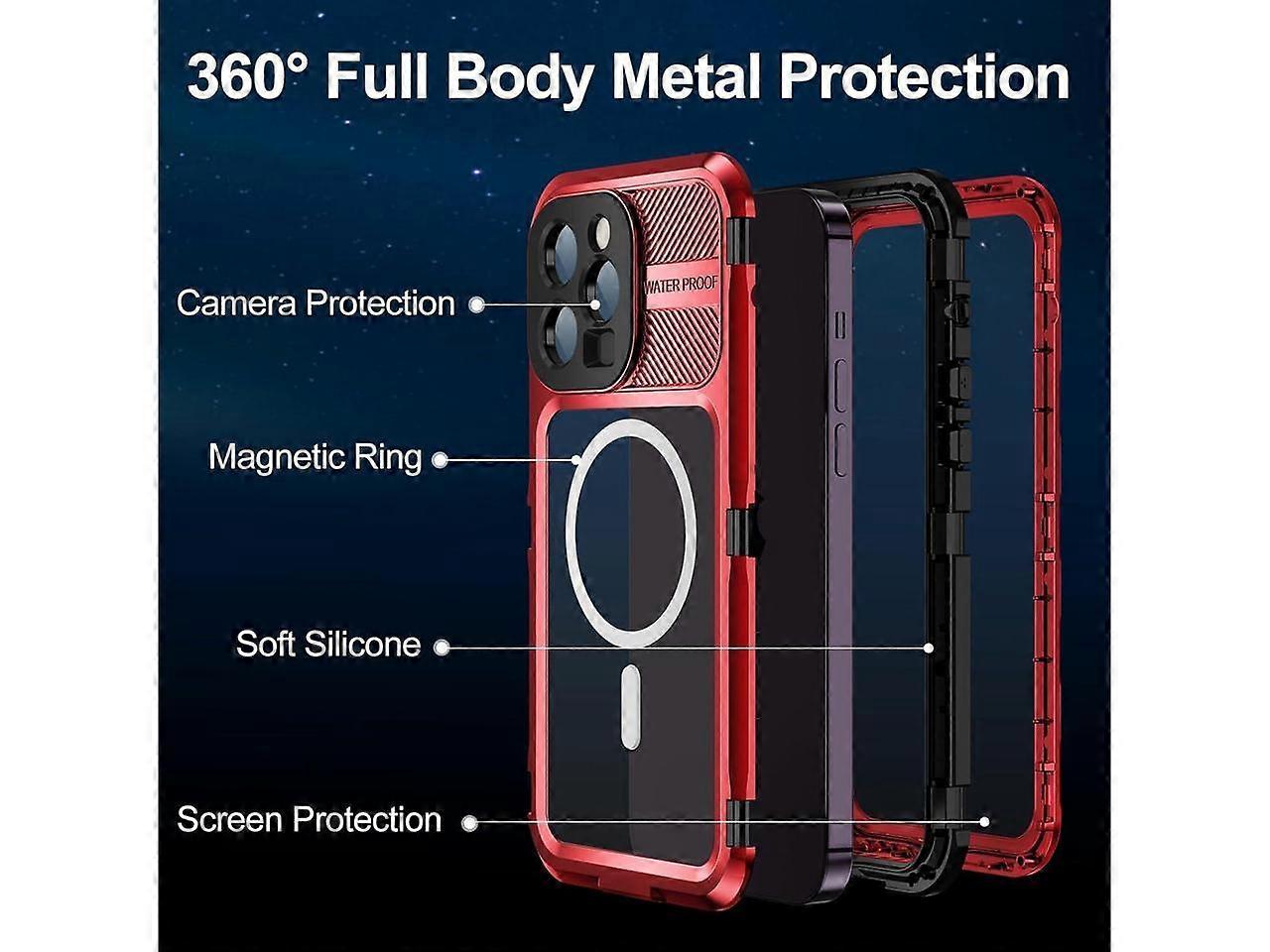 Waterproof Case for iPhone 15 Pro Max 6.7 inch, Built-in [Screen ...