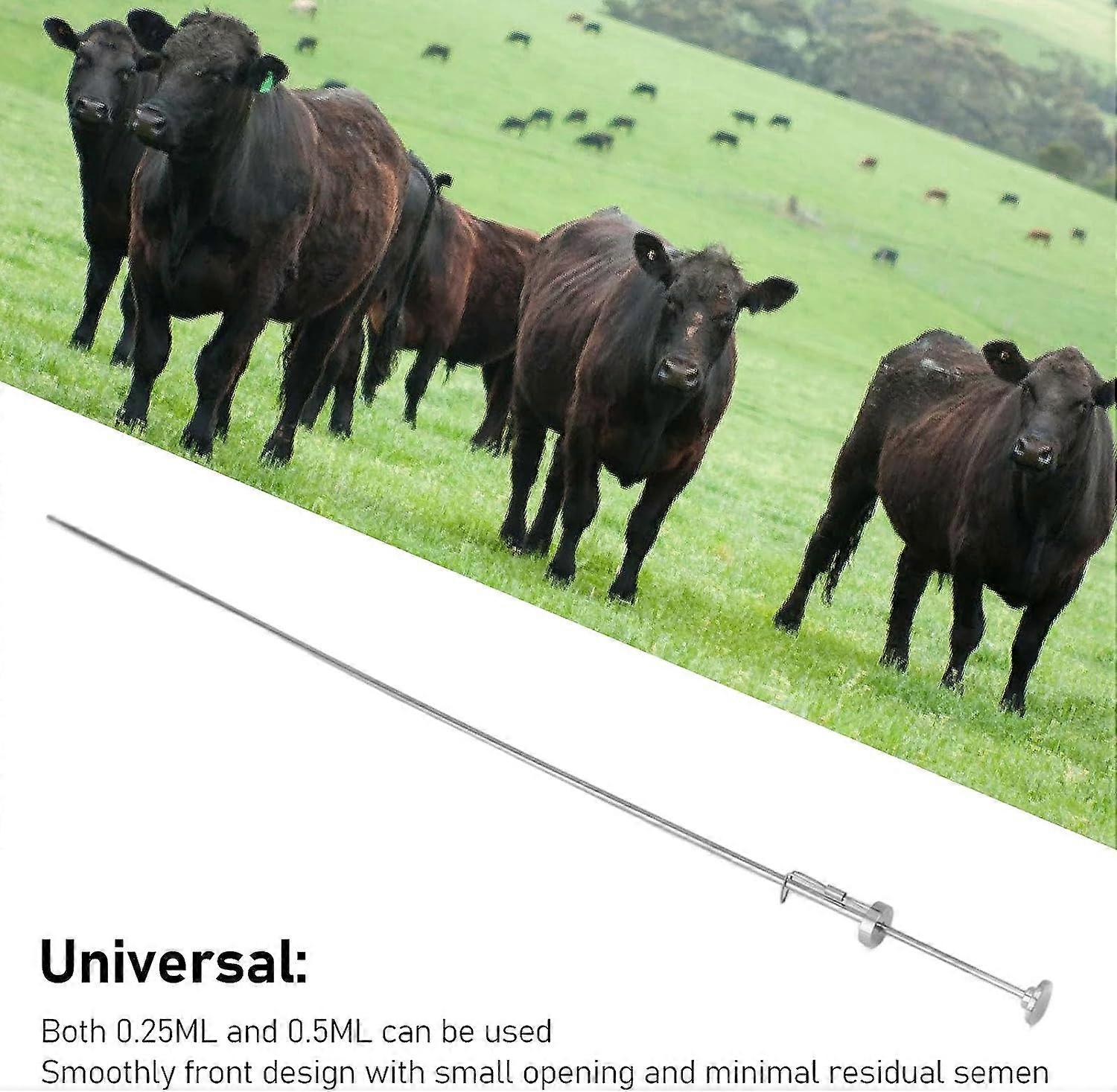 Cattle Insemination Tube Stainless Steel Smooth End Breeding Catheter ...