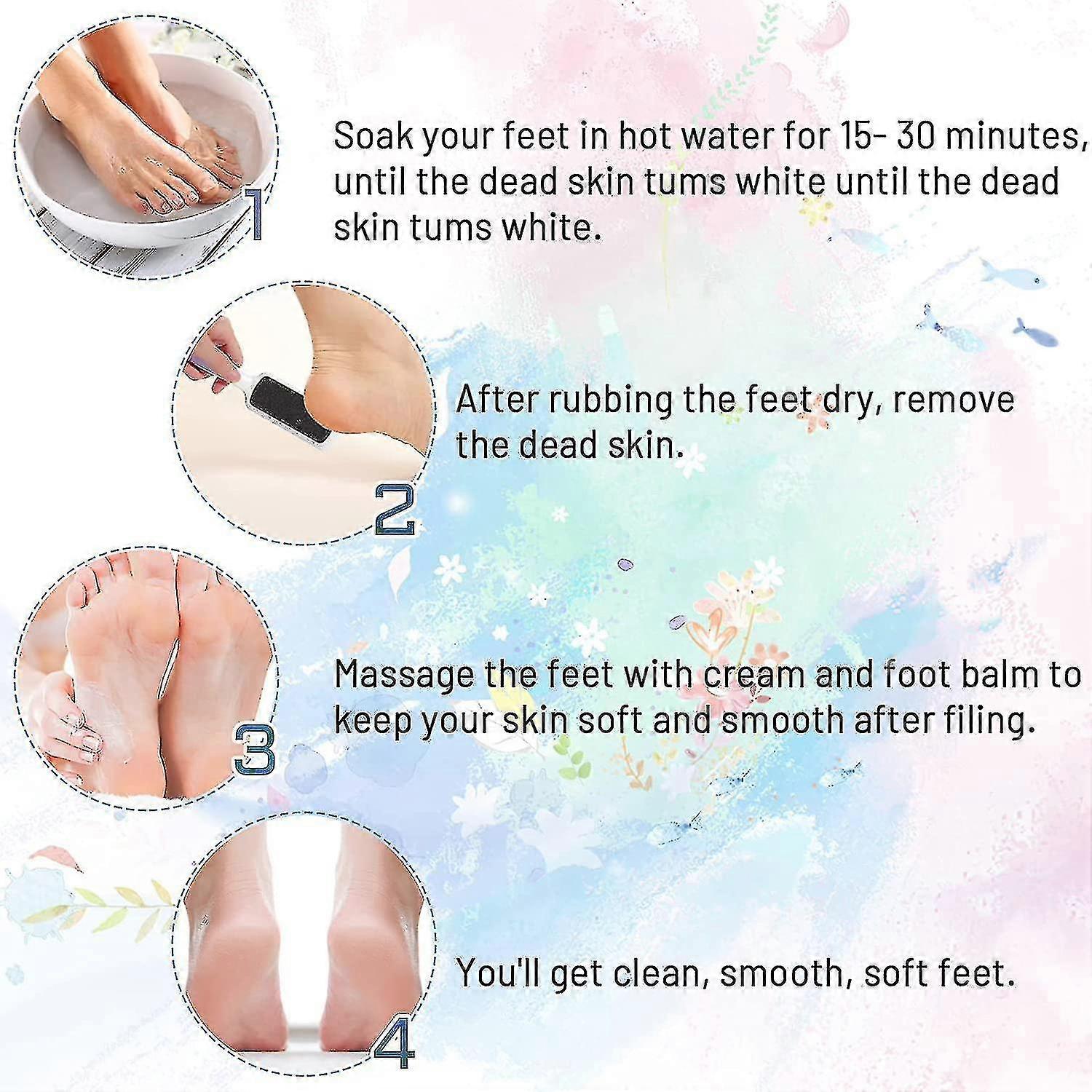 Double Sided Foot File Pedicure Foot Rasp File Foot Scraper Dead Skin ...