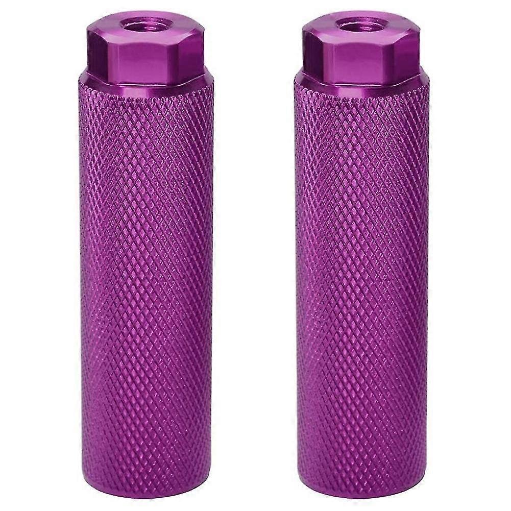 4 Pcs Bike Pegs,Aluminum Alloy Anti-Skid Lead Foot Bicycle Pedals BMX ...